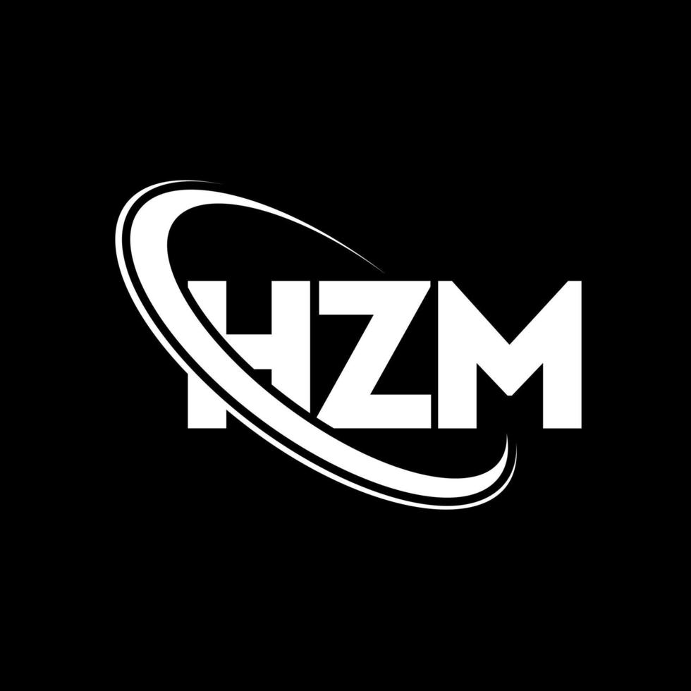 logotipo hzm. letra hzm. diseño del logotipo de la letra hzm. logotipo de las iniciales hzm ...