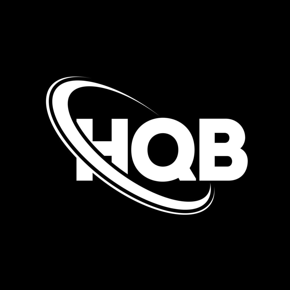 logotipo de hqb. letra hqb. diseño del logotipo de la letra hqb. logotipo de iniciales hqb ...