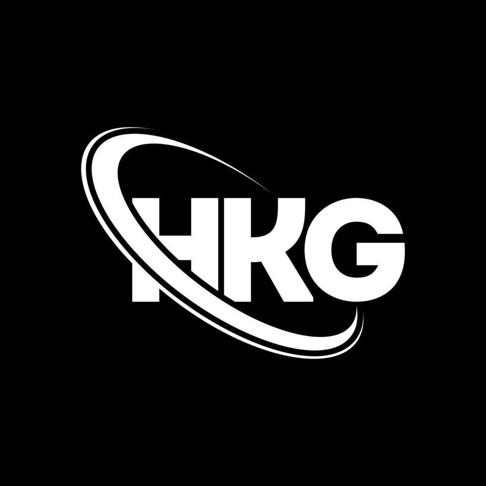 logotipo de hkg. carta hkg. diseño del logotipo de la letra hkg. Logotipo de las iniciales hkg ...