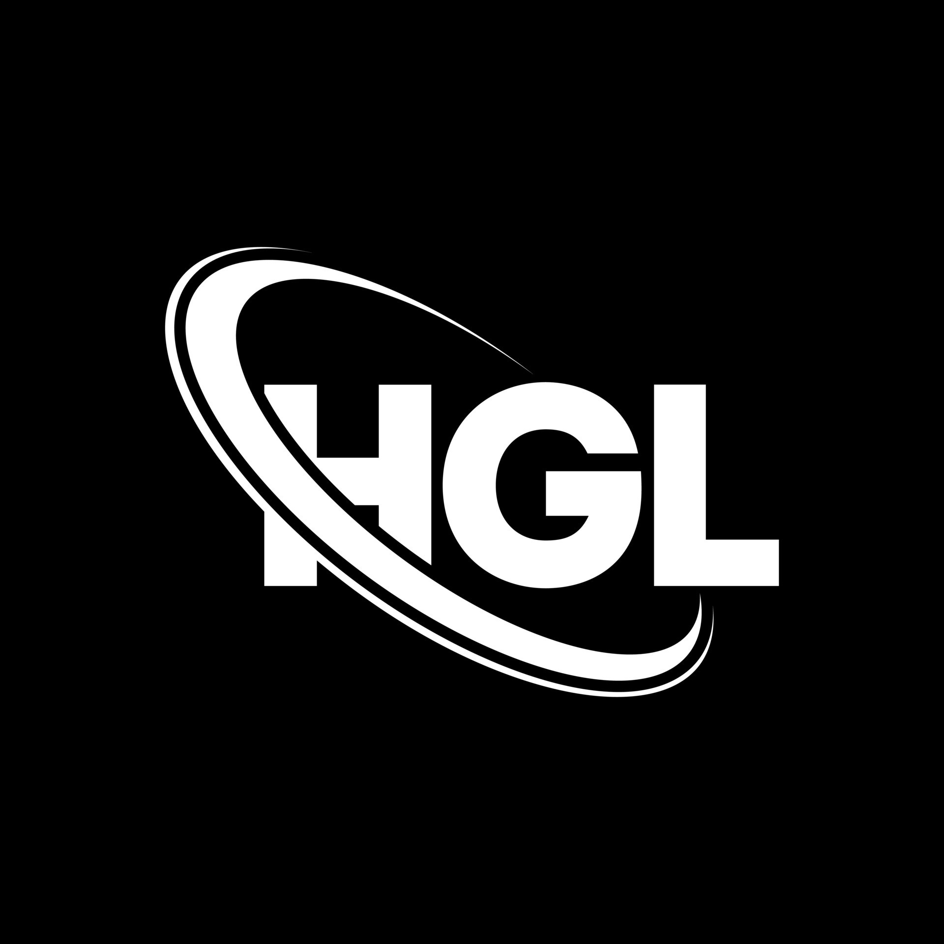 logotipo hgl. letra hgl. diseño del logotipo de la letra hgl. Logotipo de iniciales hgl ...