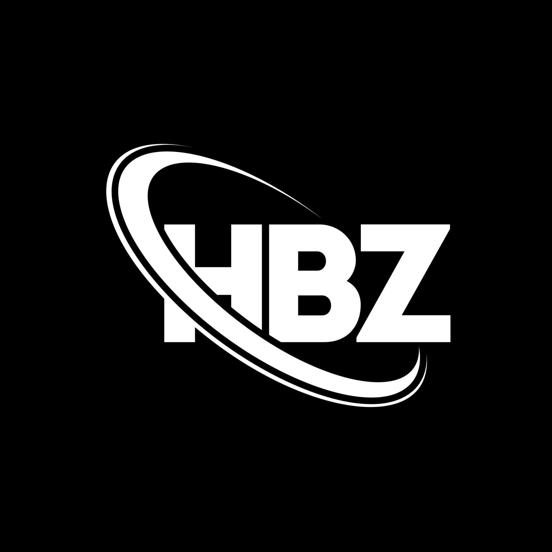logotipo hbz. letra hbz. diseño del logotipo de la letra hbz. logotipo de iniciales hbz ...