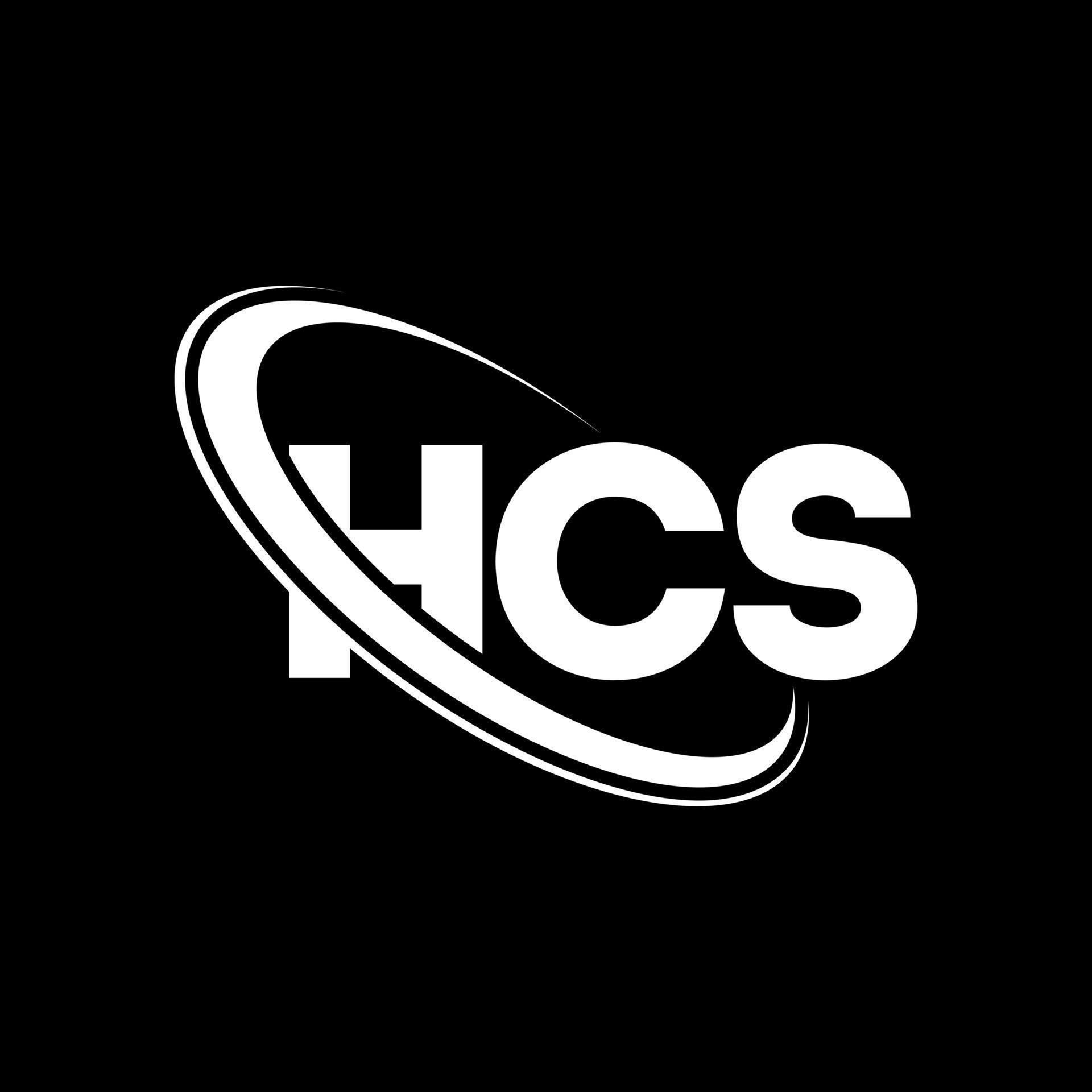logotipo de hcs. carta hcs. diseño del logotipo de la letra hcs. logotipo de hcs iniciales ...