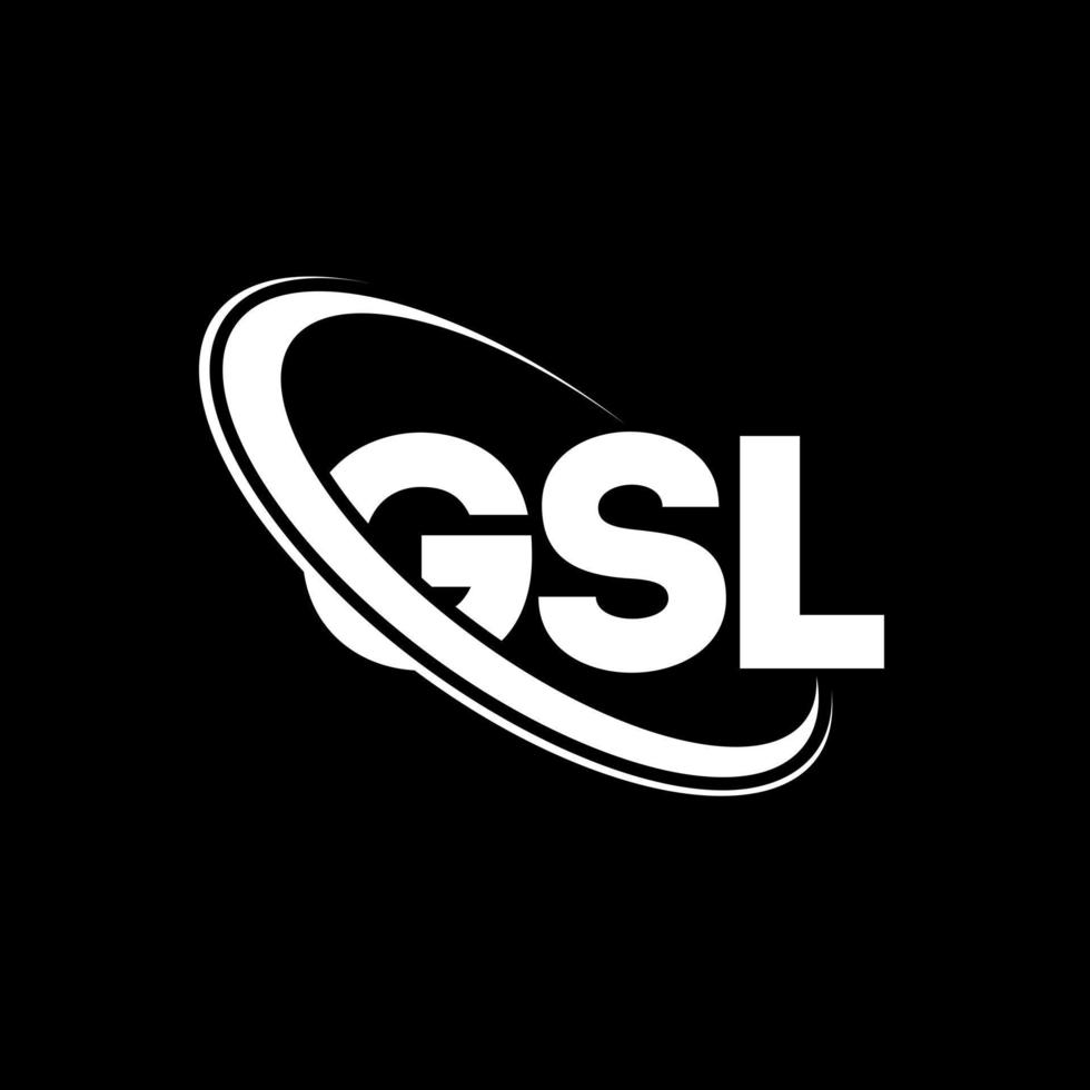 logotipo de gsl. letra gsl. diseño de logotipo de letra gsl. logotipo de iniciales gsl vinculado ...