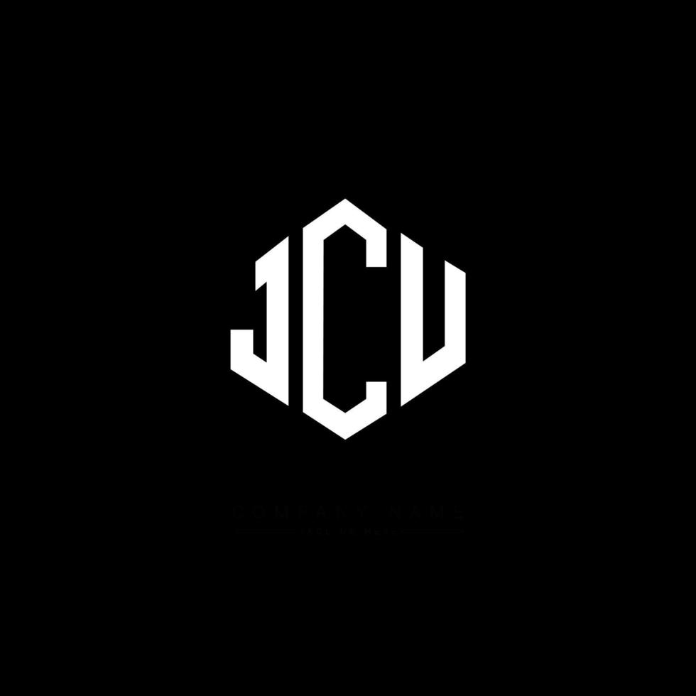 diseño de logotipo de letra jcu con forma de polígono. jcu polígono y diseño de logotipo en ...
