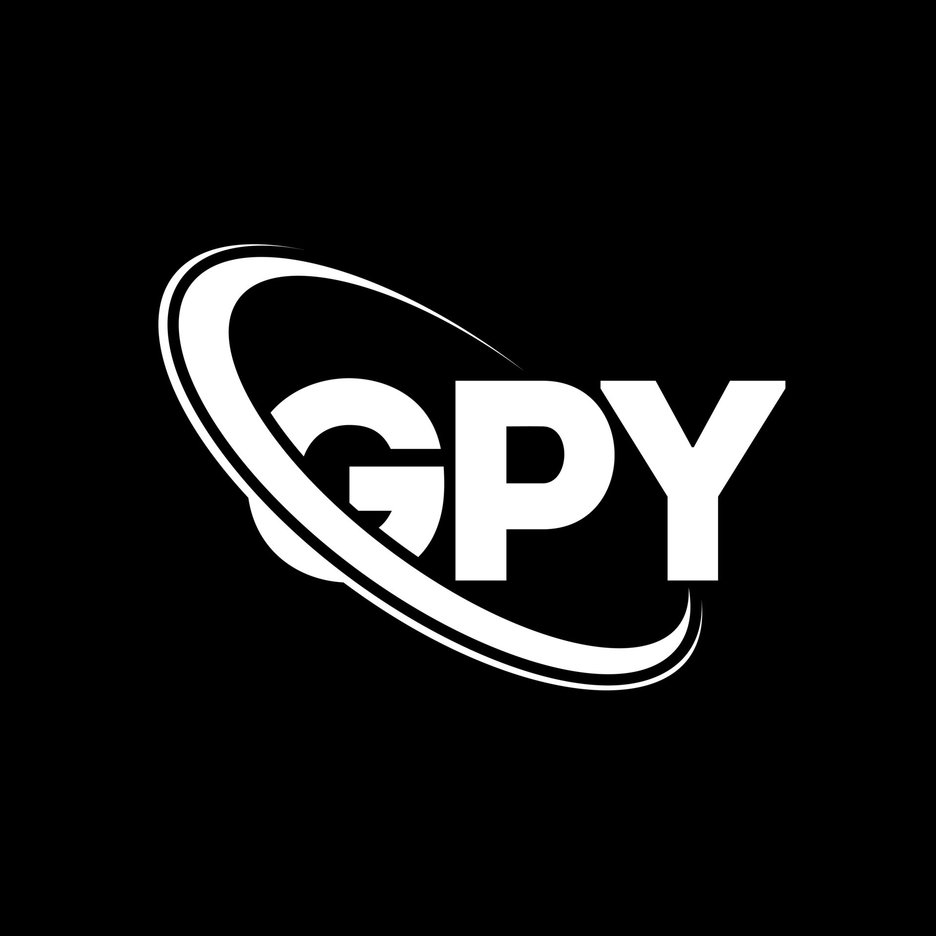 logotipo de gpi. carta gpy. diseño de logotipo de letra gpy. Iniciales logotipo gpy vinculado ...