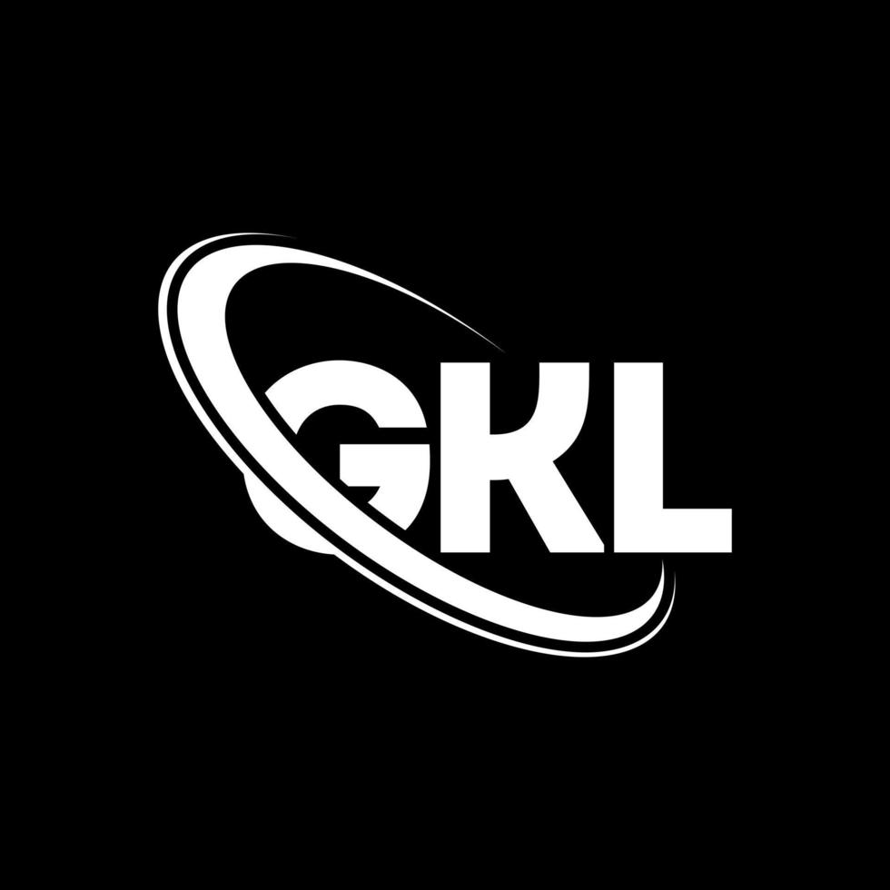GKL logo. GKL letter. GKL letter logo design. Initials GKL logo linked with circle and uppercase ...
