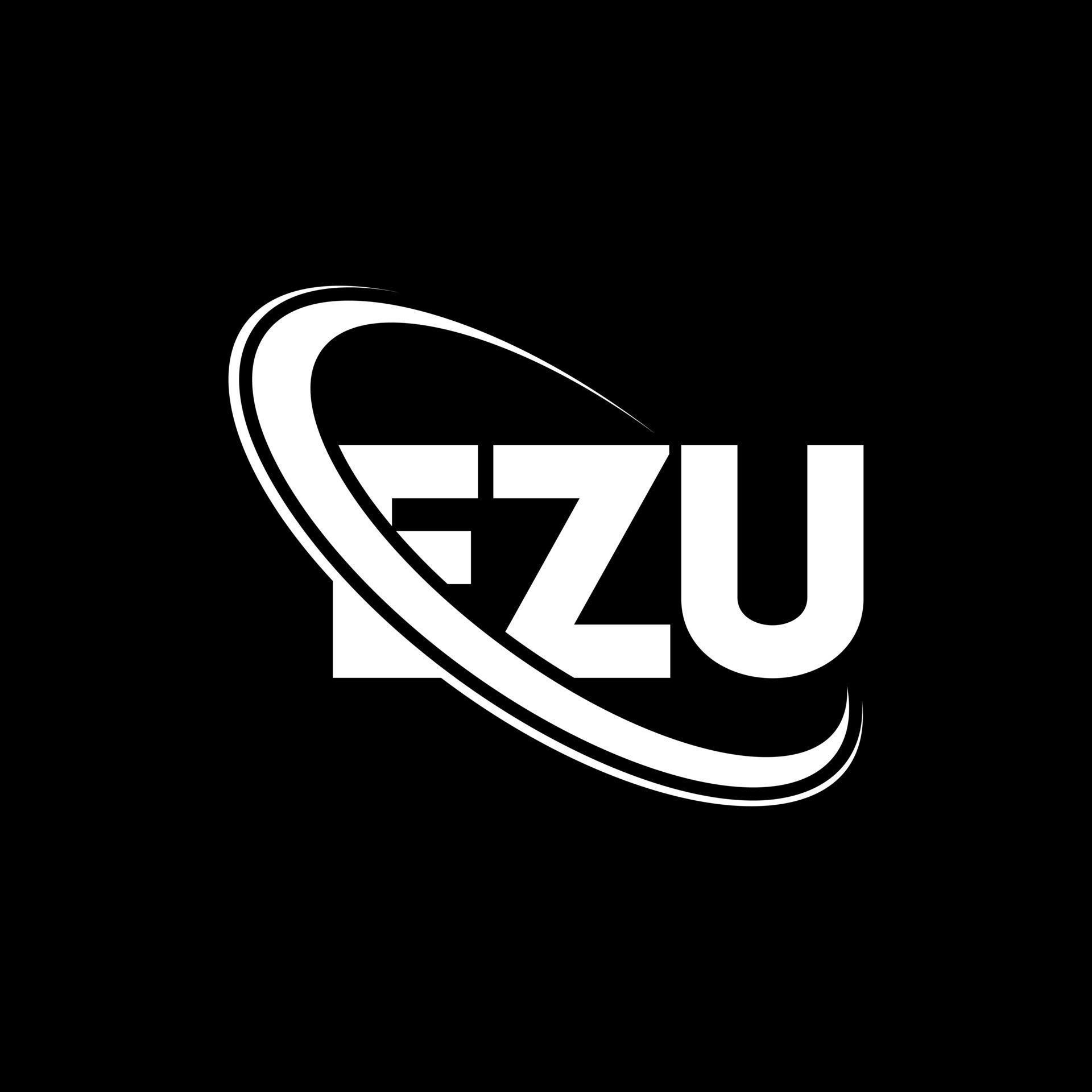 EZU logo. EZU letter. EZU letter logo design. Initials EZU logo linked with circle and uppercase ...