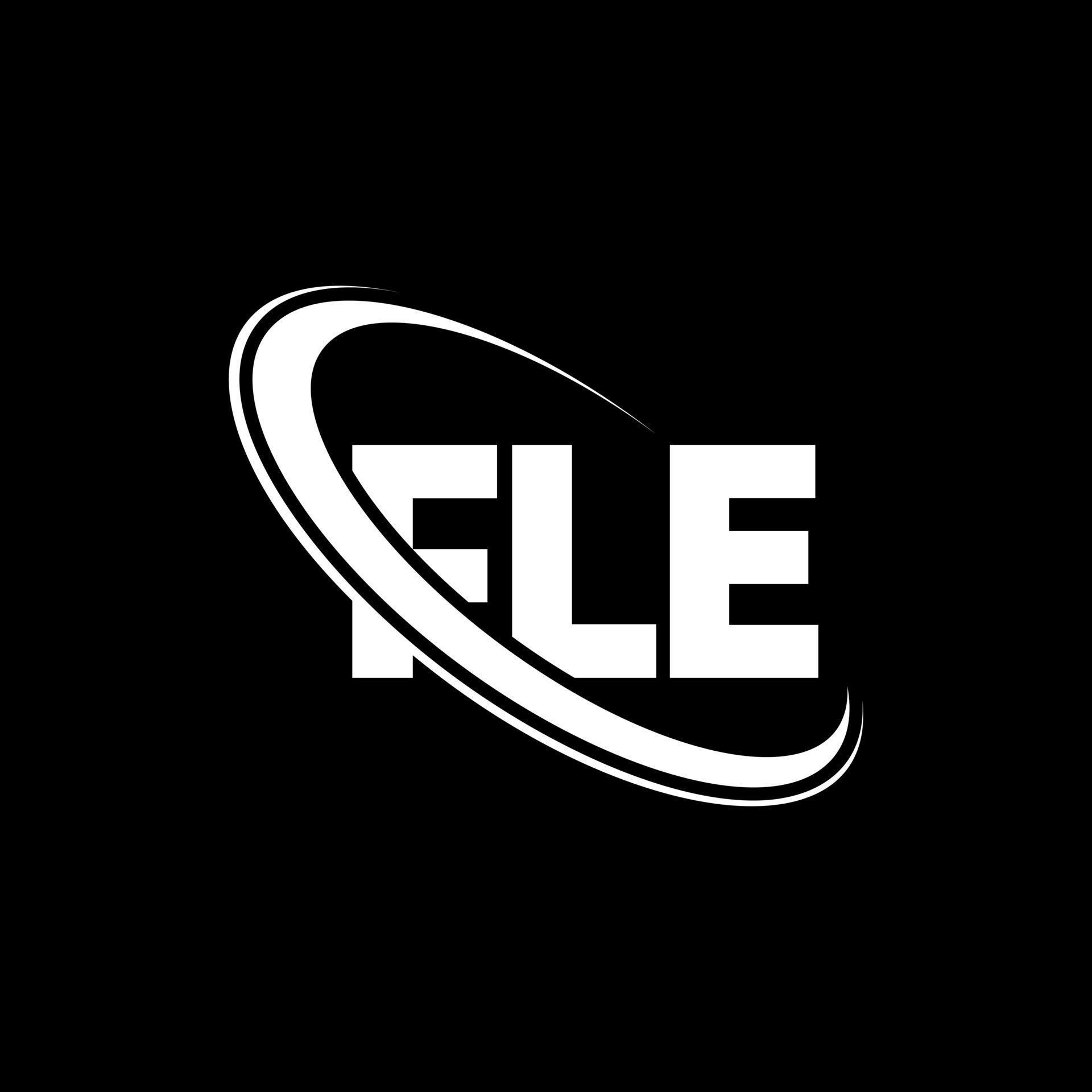 FLE logo. FLE letter. FLE letter logo design. Initials FLE logo linked with circle and uppercase ...
