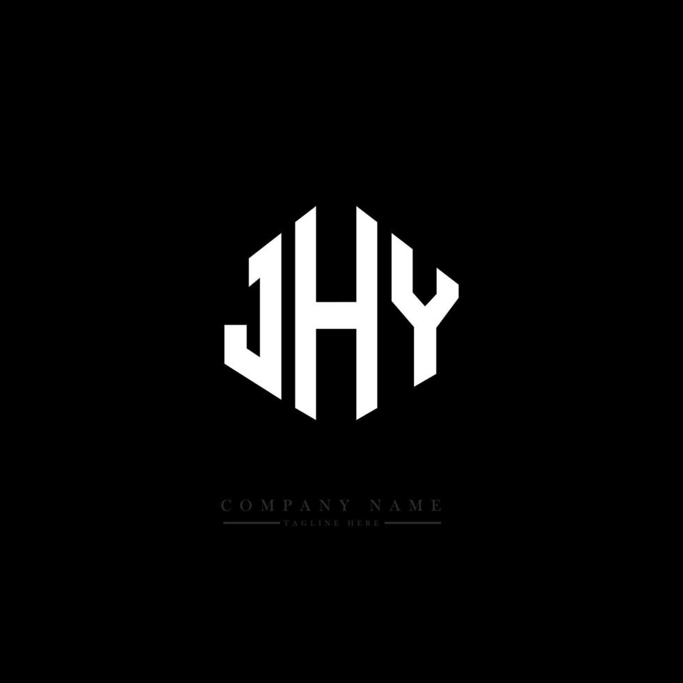 diseño de logotipo de letra jhy con forma de polígono. jhy diseño de logotipo en forma de ...