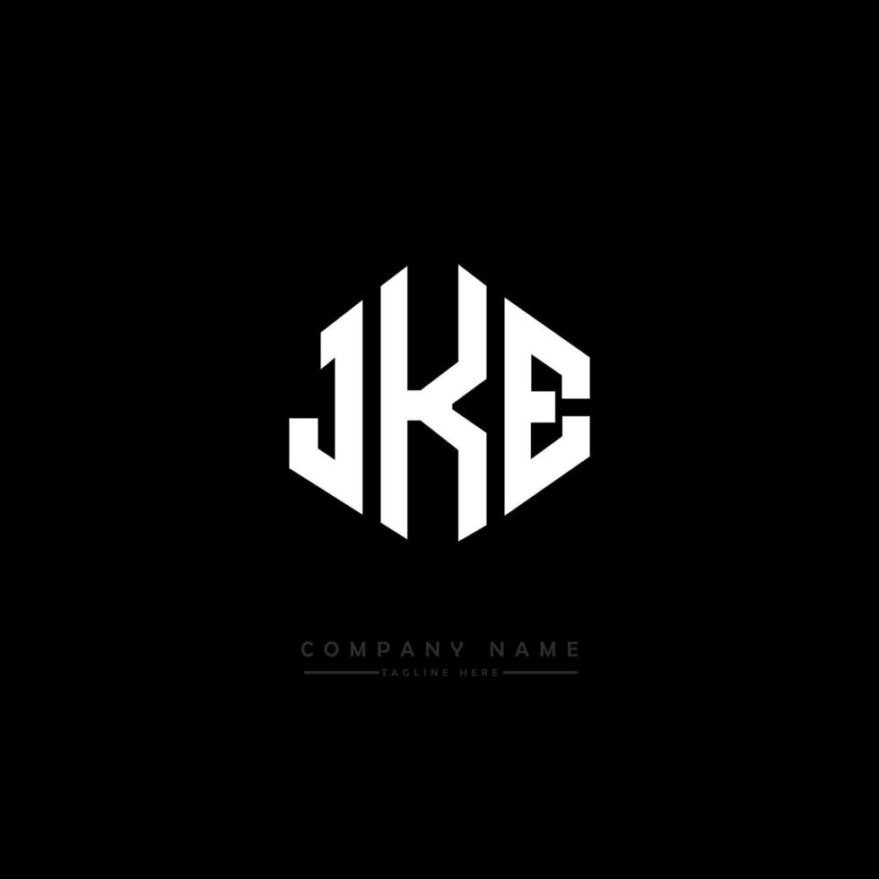Jke Letter Logo Design With Polygon Shape Jke Polygon And Cube Shape Logo Design Jke Hexagon