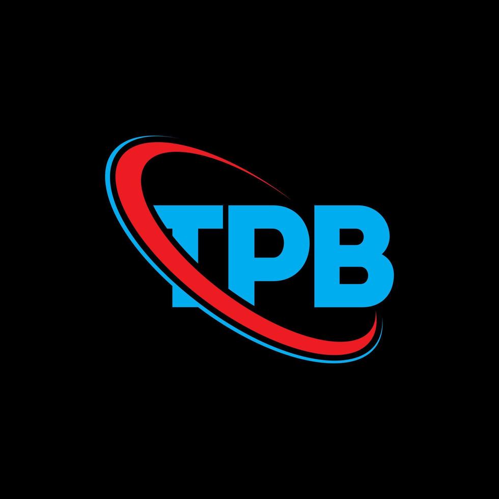 logotipo de tpb. carta tpb. diseño del logotipo de la letra tpb. logotipo de iniciales tpb ...