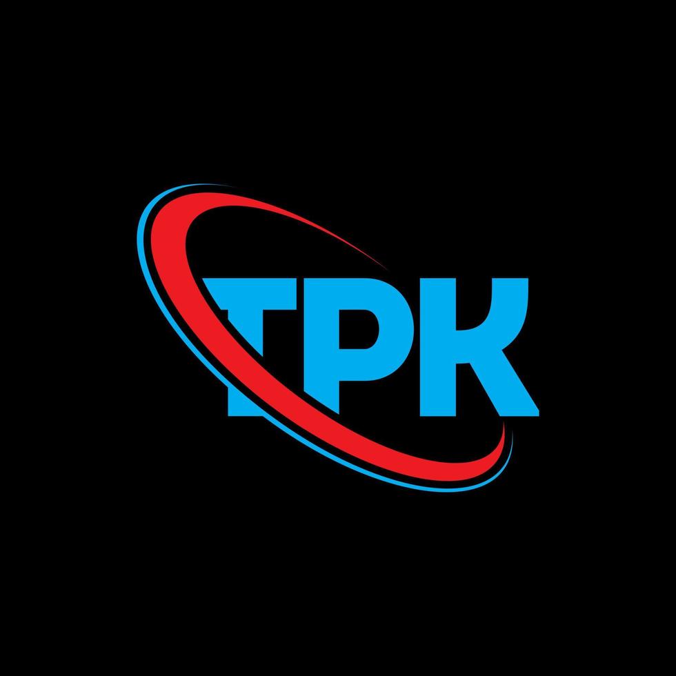 TPK logo. TPK letter. TPK letter logo design. Initials TPK logo linked with circle and uppercase ...