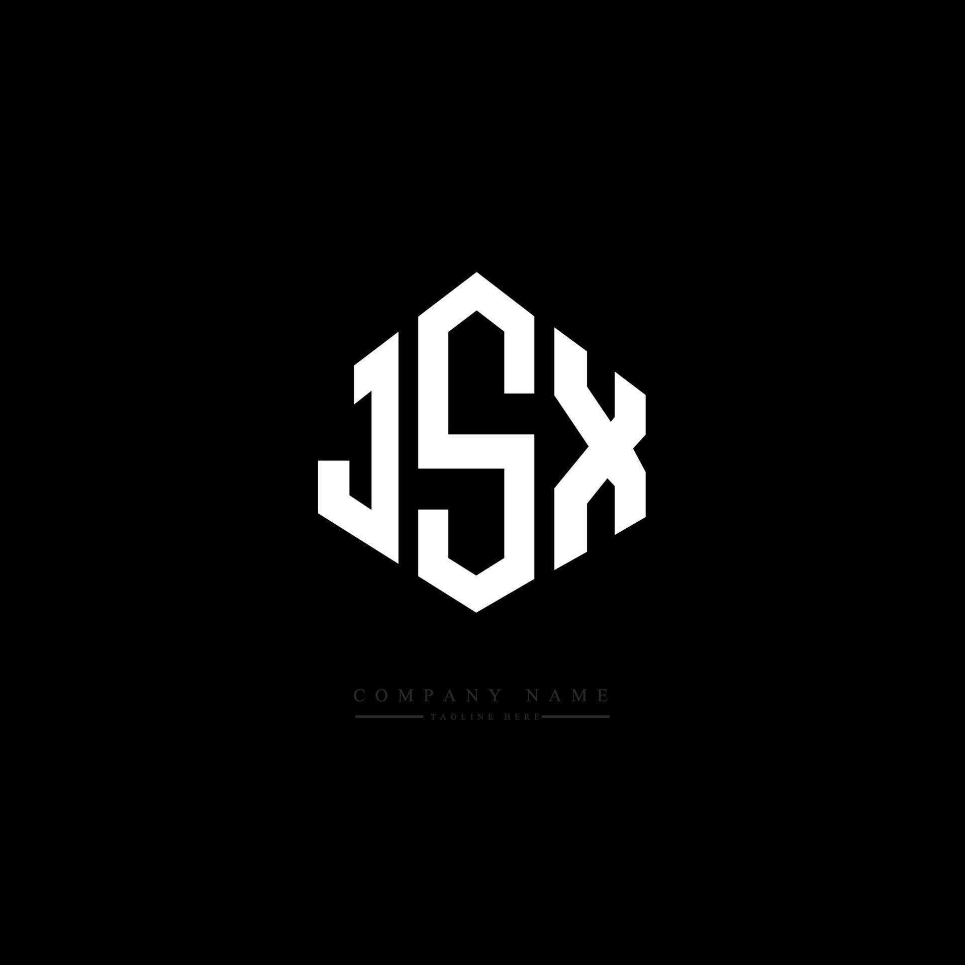 JSX letter logo design with polygon shape. JSX polygon and cube shape ...