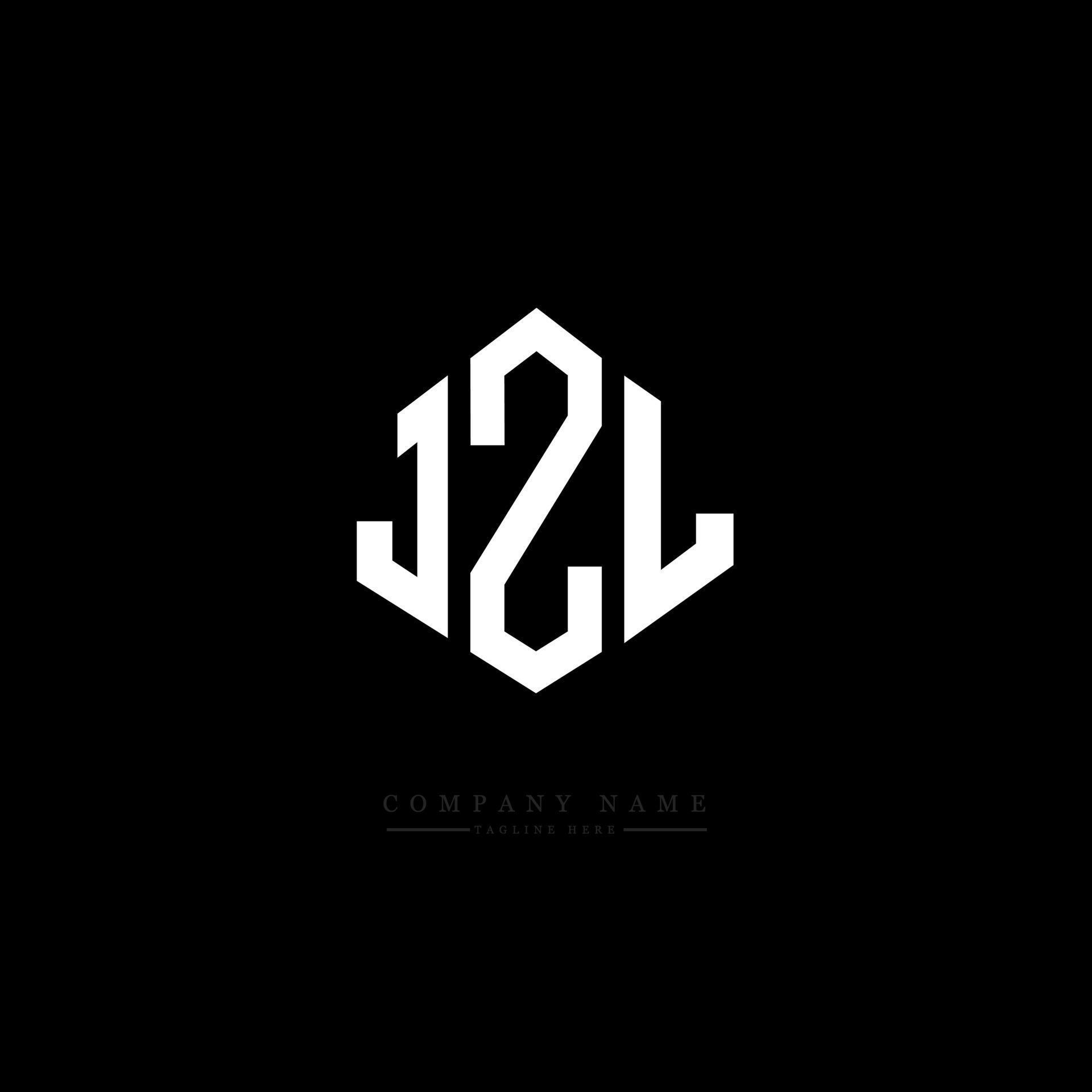 JZL letter logo design with polygon shape. JZL polygon and cube shape logo design. JZL hexagon ...