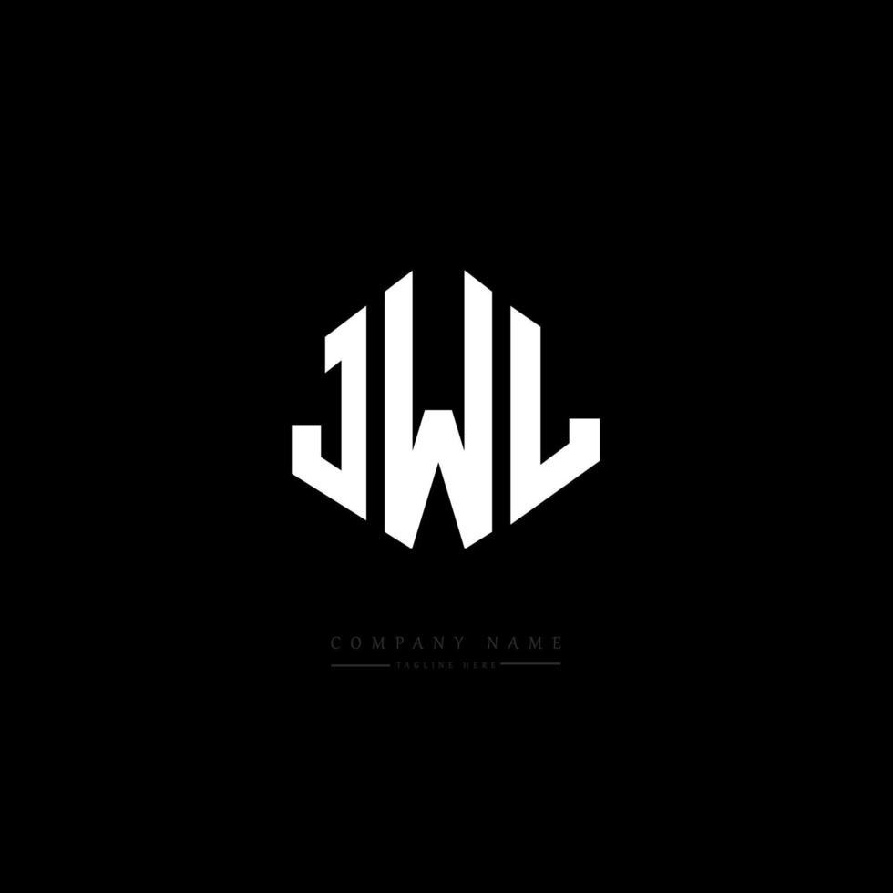 diseño de logotipo de letra jwl con forma de polígono. jwl polígono y diseño de logotipo en ...