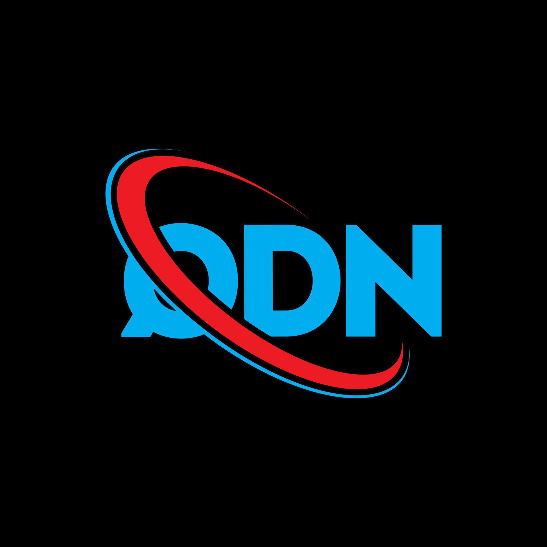 QDN logo. QDN letter. QDN letter logo design. Initials QDN logo linked with circle and uppercase ...