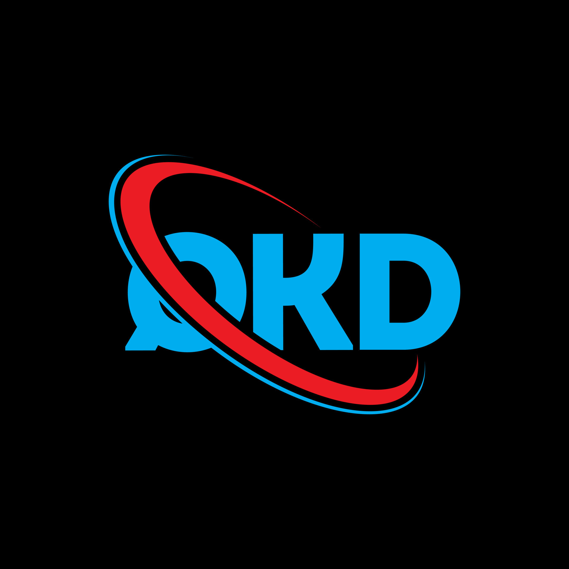 logotipo qkd. letra qkd. diseño del logotipo de la letra qkd. logotipo qkd de iniciales ...