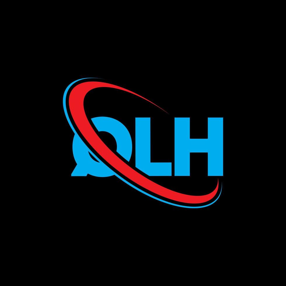 logotipo qlh. letra qlh. diseño del logotipo de la letra qlh. logotipo de las iniciales qlh ...