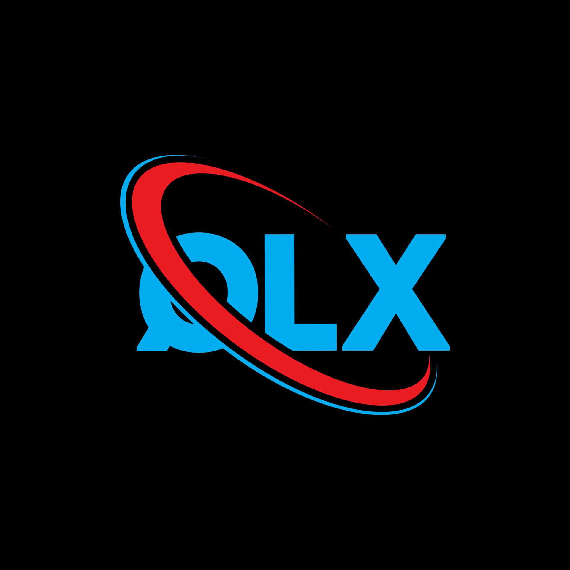 QLX logo. QLX letter. QLX letter logo design. Initials QLX logo linked with circle and uppercase ...