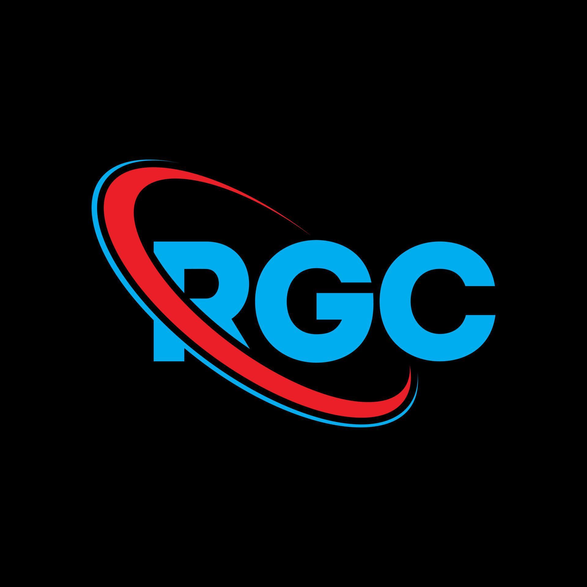 logotipo de rgc. carta rgc. diseño de logotipo de letra rgc. logotipo de iniciales rgc vinculado ...