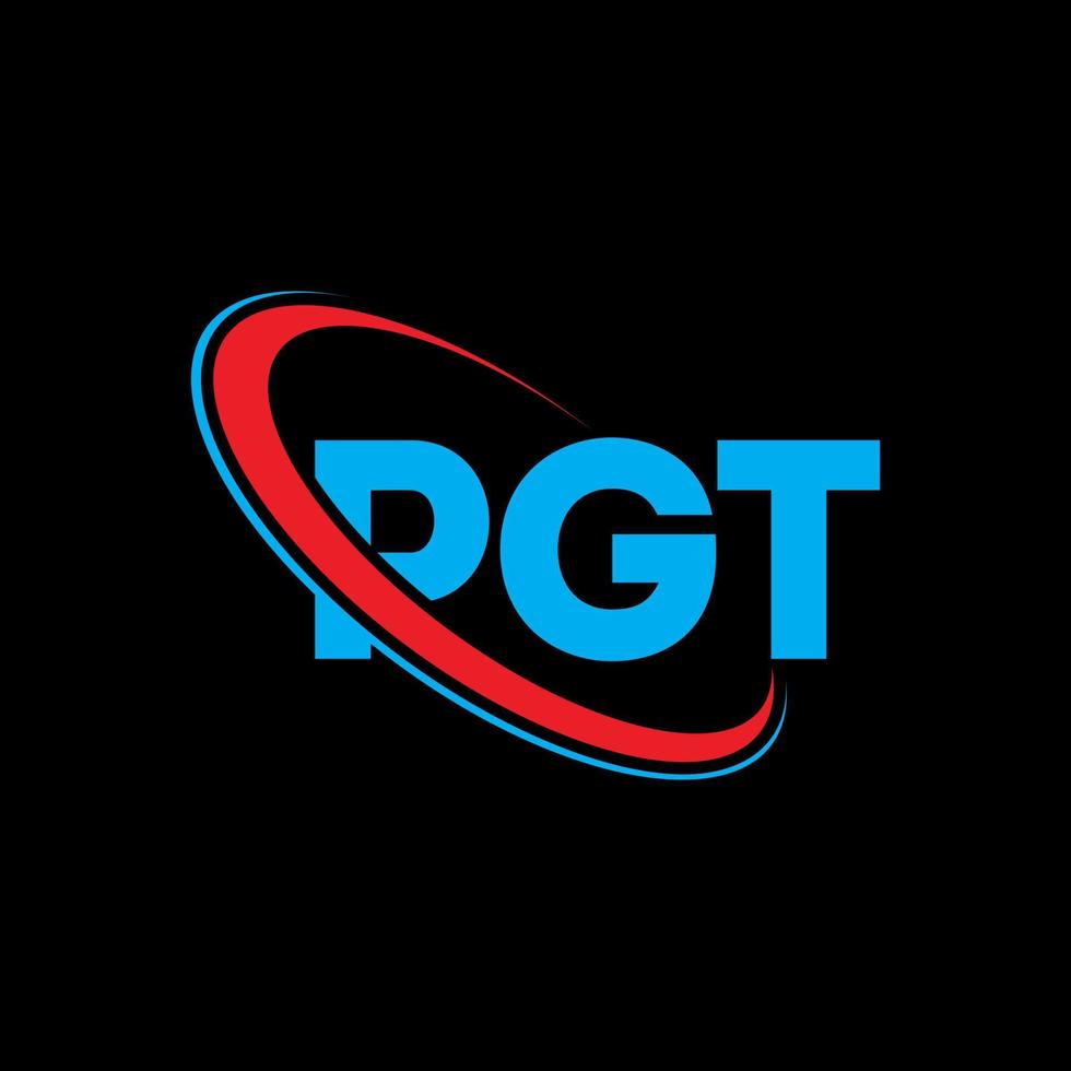 logotipo de pgt. carta pgt. diseño del logotipo de la letra pgt. logotipo de iniciales pgt ...