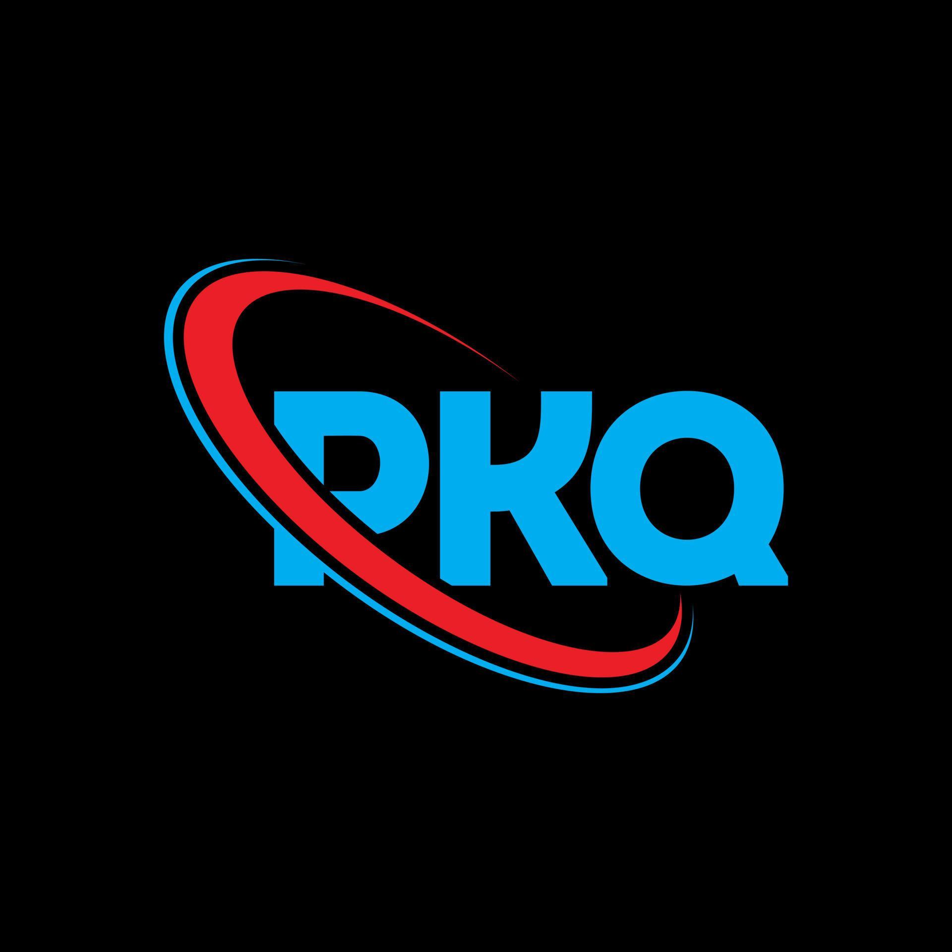 PKQ logo. PKQ letter. PKQ letter logo design. Initials PKQ logo linked with circle and uppercase ...