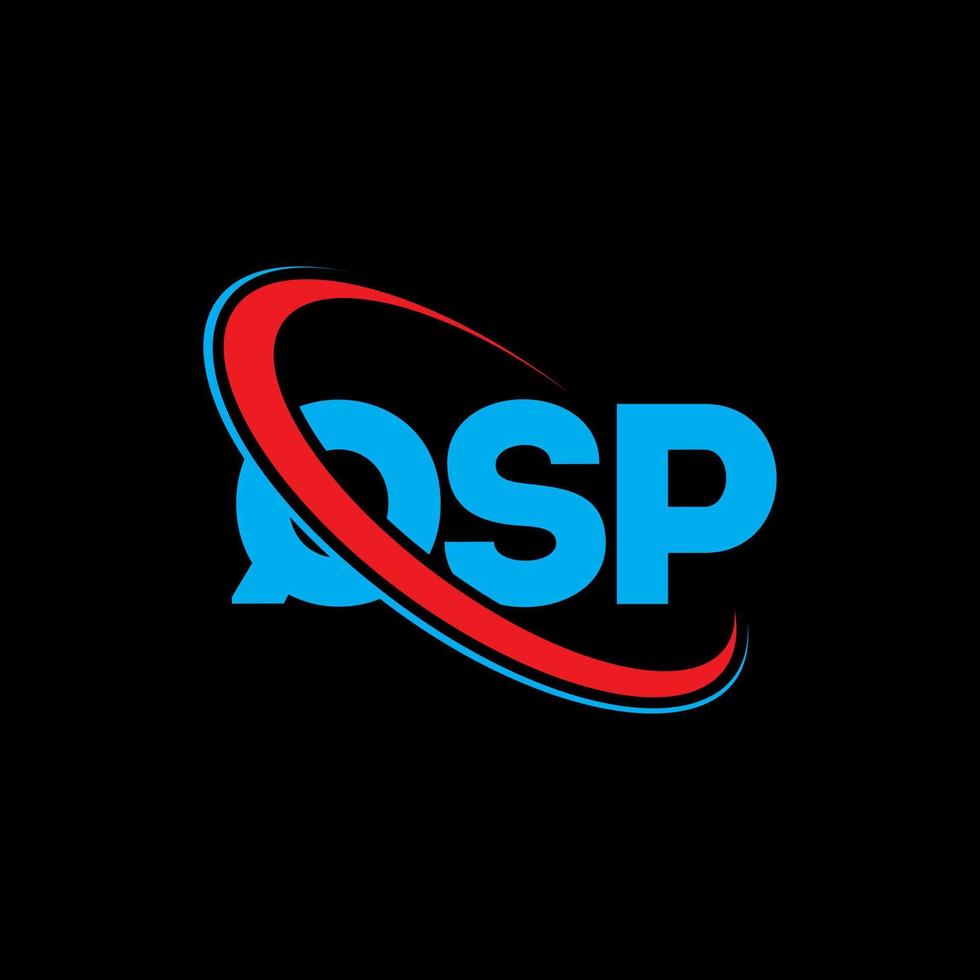 logotipo qsp. carta qsp. diseño del logotipo de la letra qsp. logotipo qsp de iniciales ...