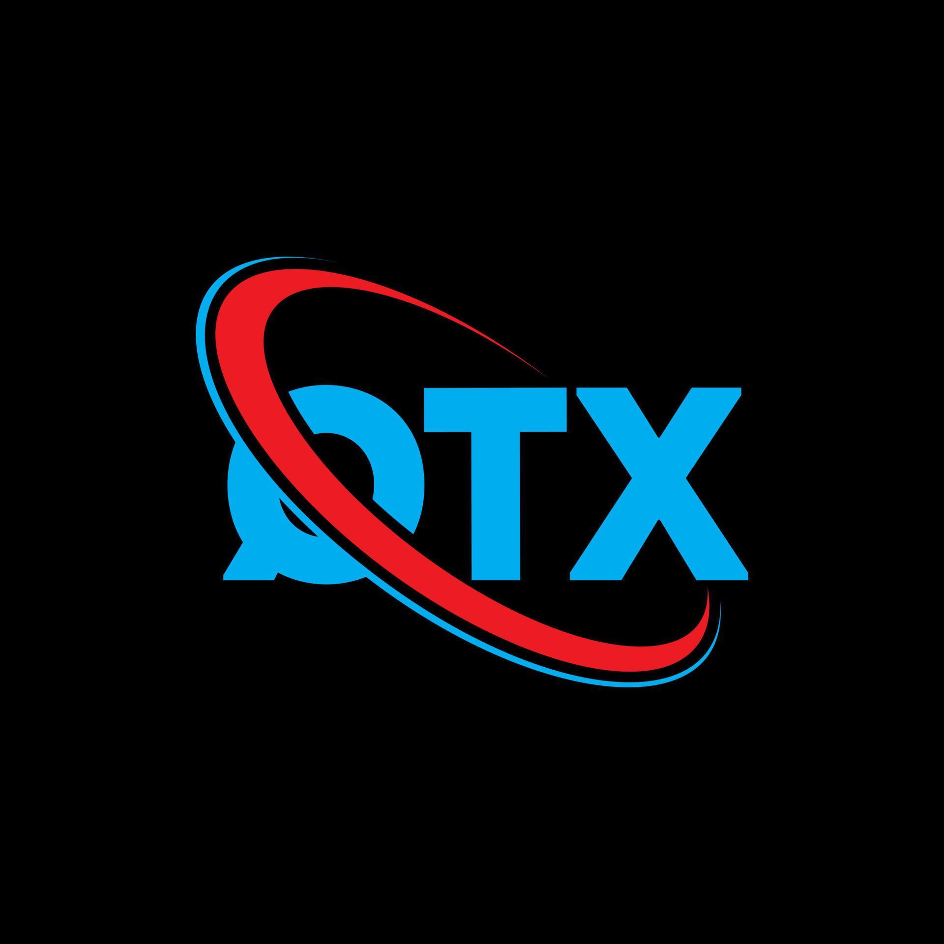 QTX logo. QTX letter. QTX letter logo design. Initials QTX logo linked with circle and uppercase ...