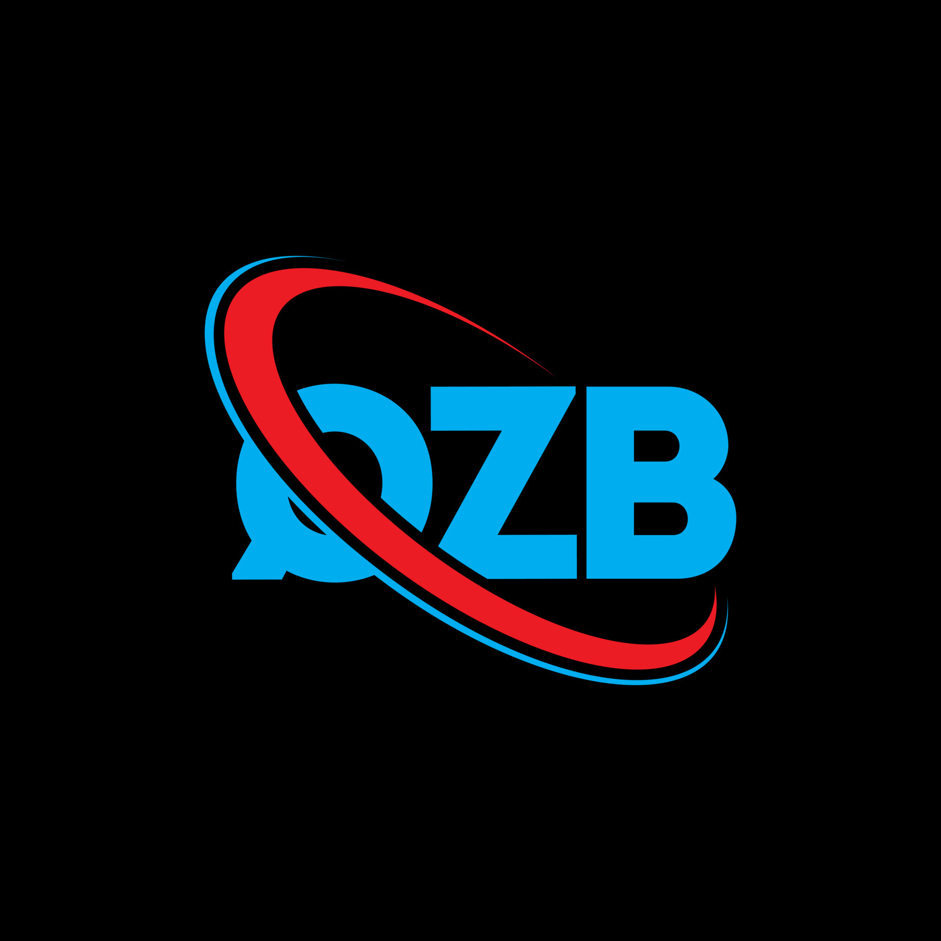 QZB logo. QZB letter. QZB letter logo design. Initials QZB logo linked with circle and uppercase ...