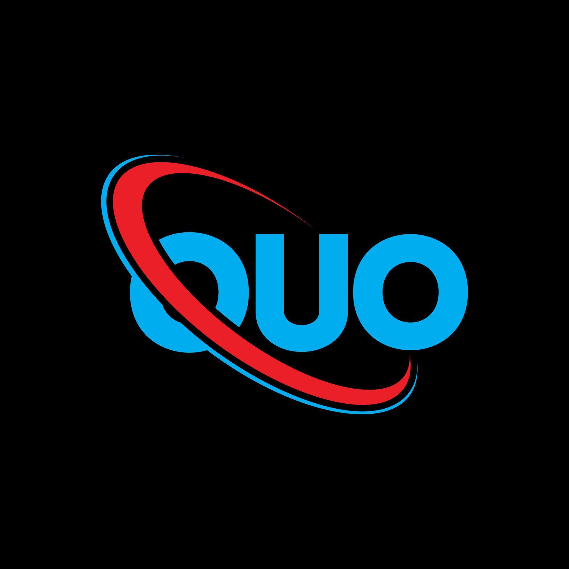 OUO logo. OUO letter. OUO letter logo design. Initials OUO logo linked with circle and uppercase ...