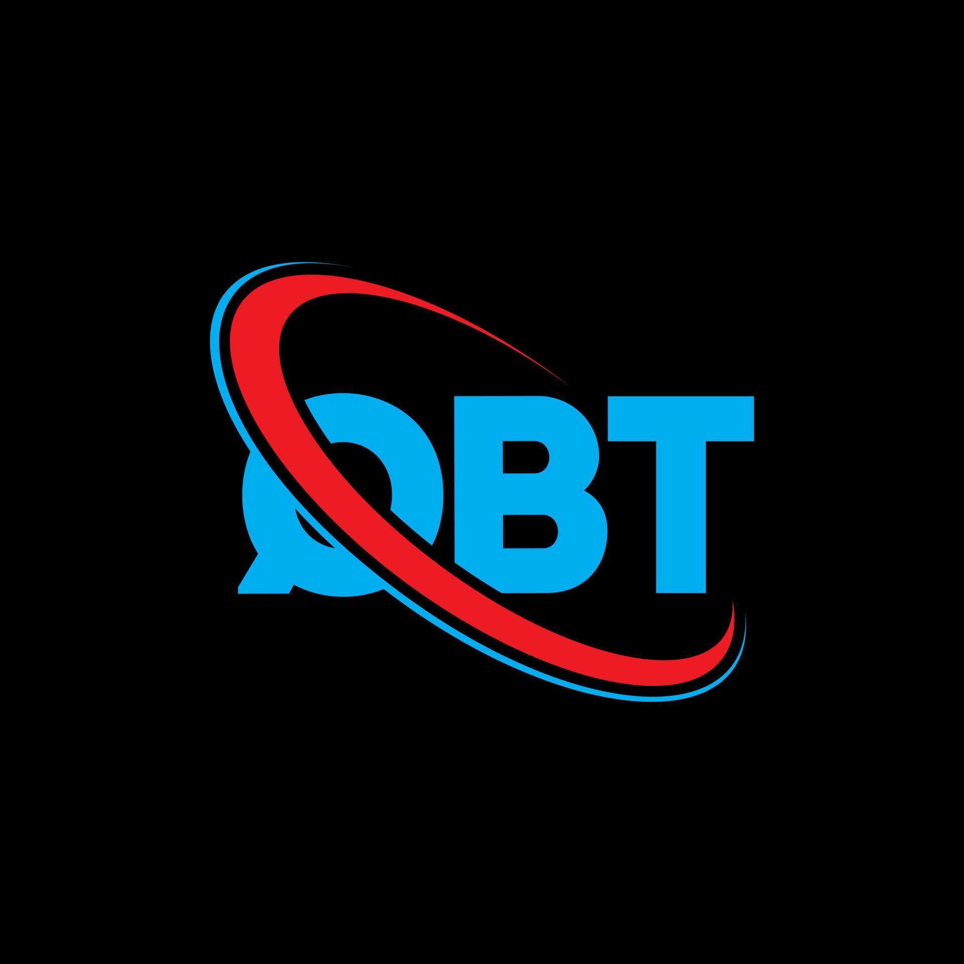 logotipo qbt. carta qbt. diseño del logotipo de la letra qbt. logotipo qbt de iniciales ...