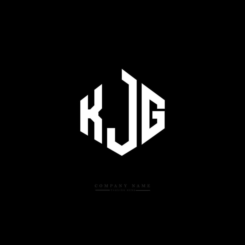 diseño de logotipo de letra kjg con forma de polígono. kjg polígono y diseño de logotipo en ...