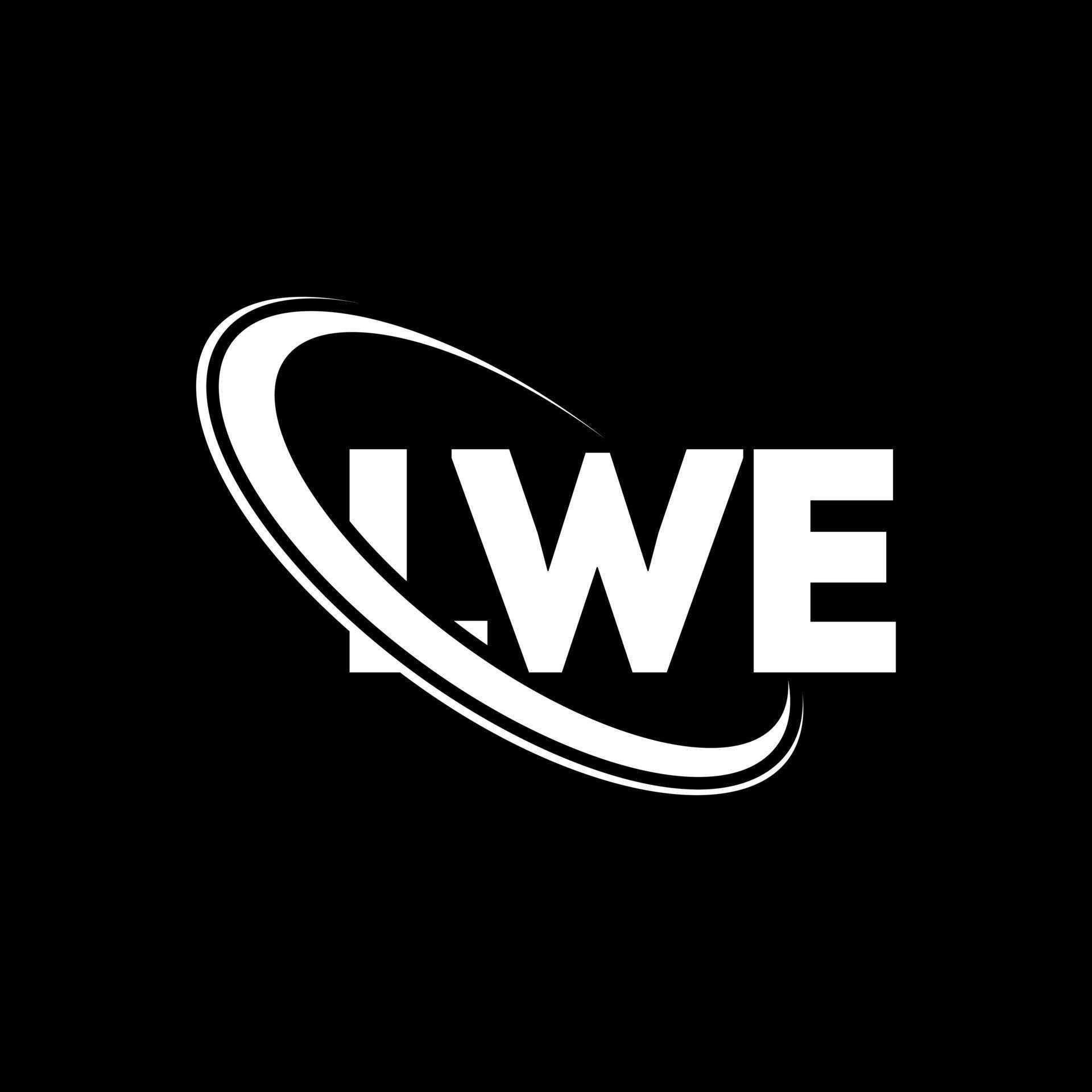 LWE logo. LWE letter. LWE letter logo design. Initials LWE logo linked with circle and uppercase ...