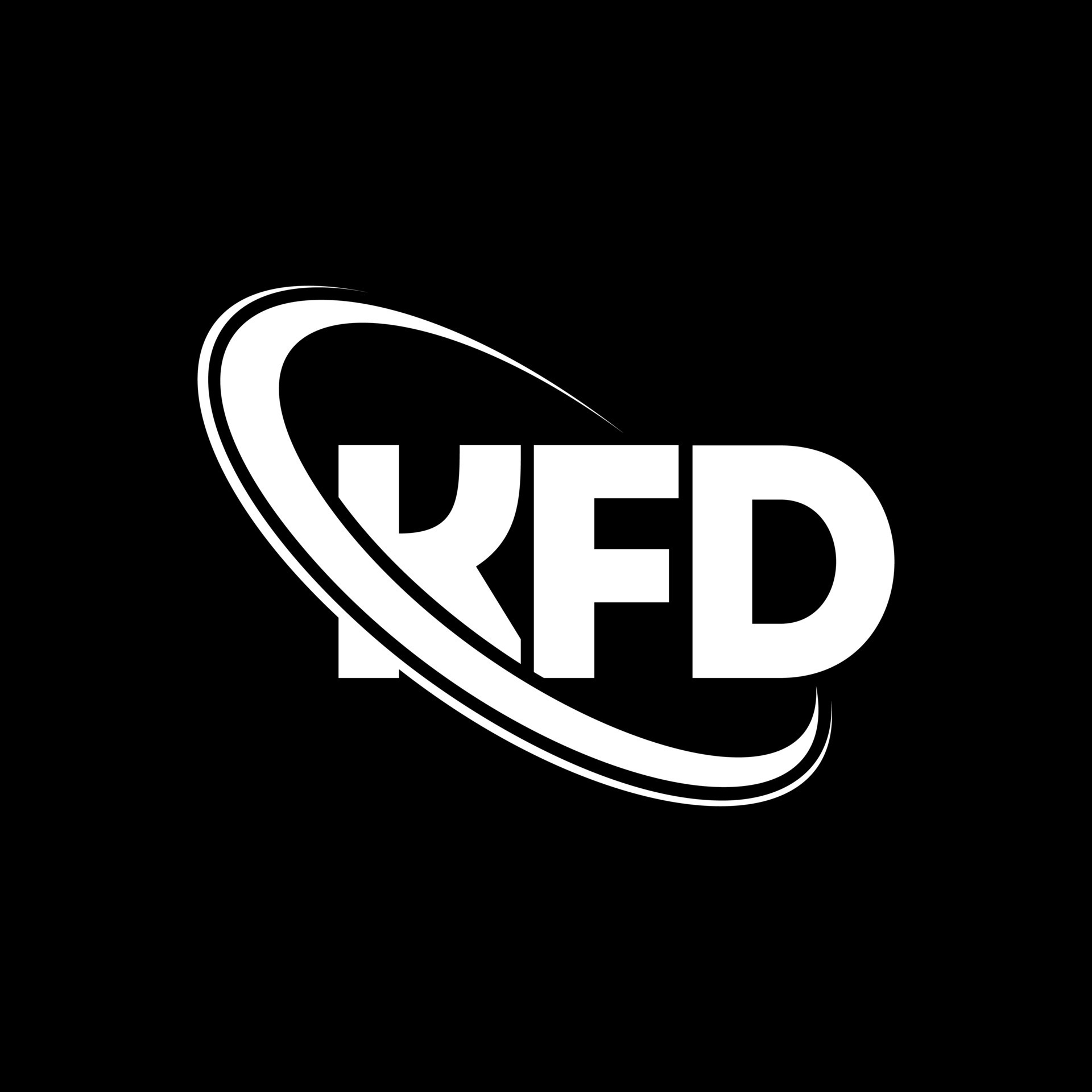 KFD logo. KFD letter. KFD letter logo design. Initials KFD logo linked ...