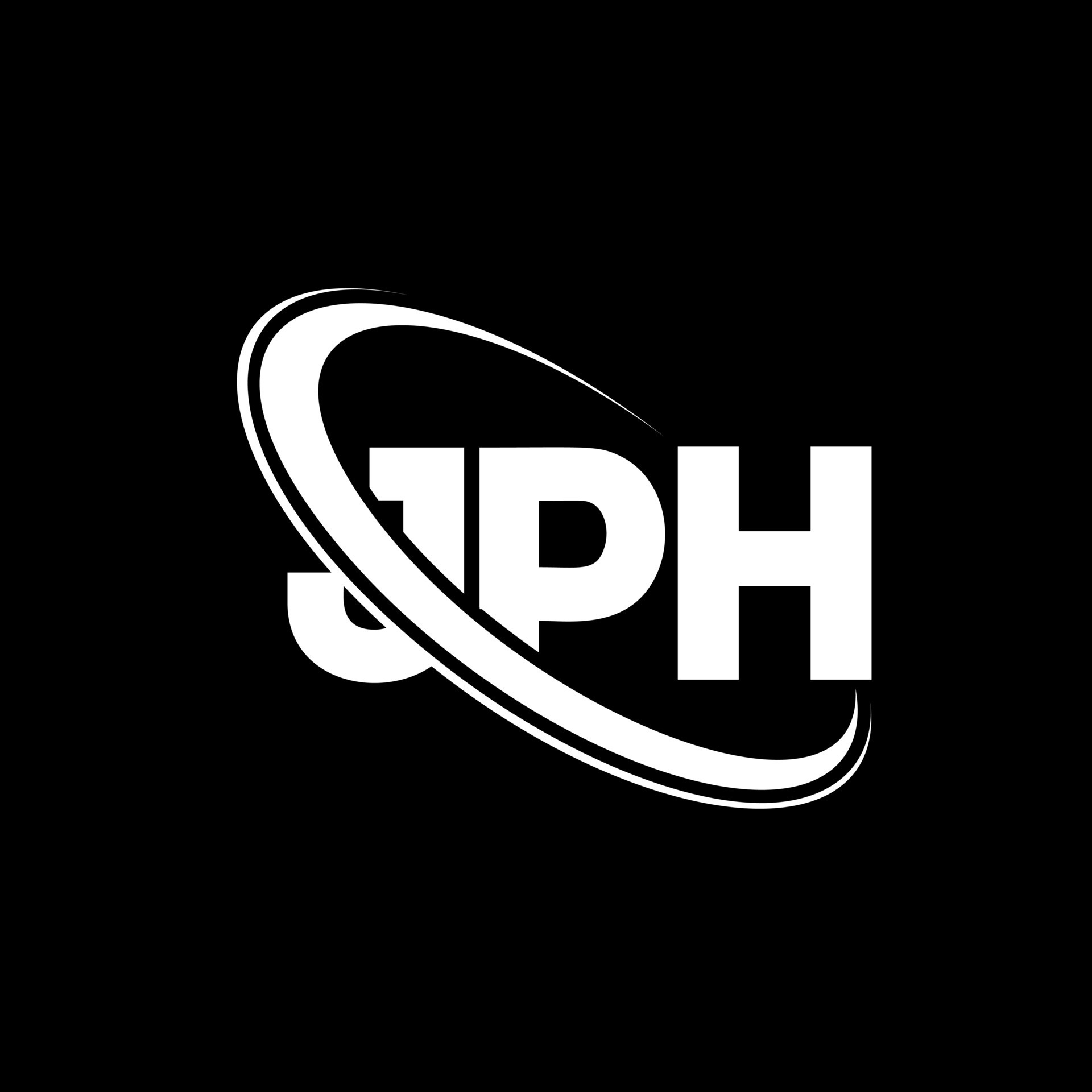logotipo de jph. letra jph. diseño del logotipo de la letra jph. logotipo de iniciales jph ...
