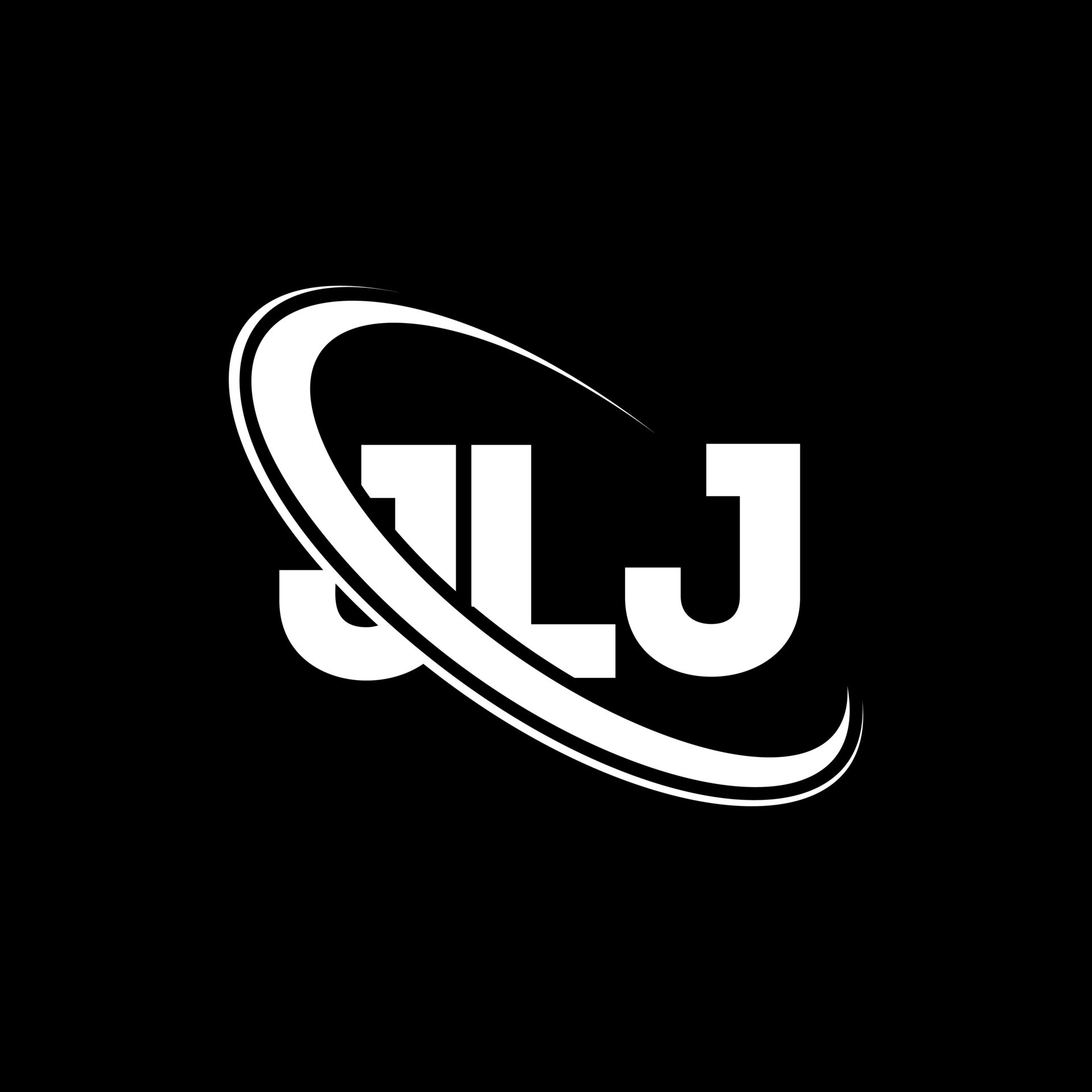 logotipo jlj. letra jlj. diseño del logotipo de la letra jlj. logotipo de las iniciales jlj ...