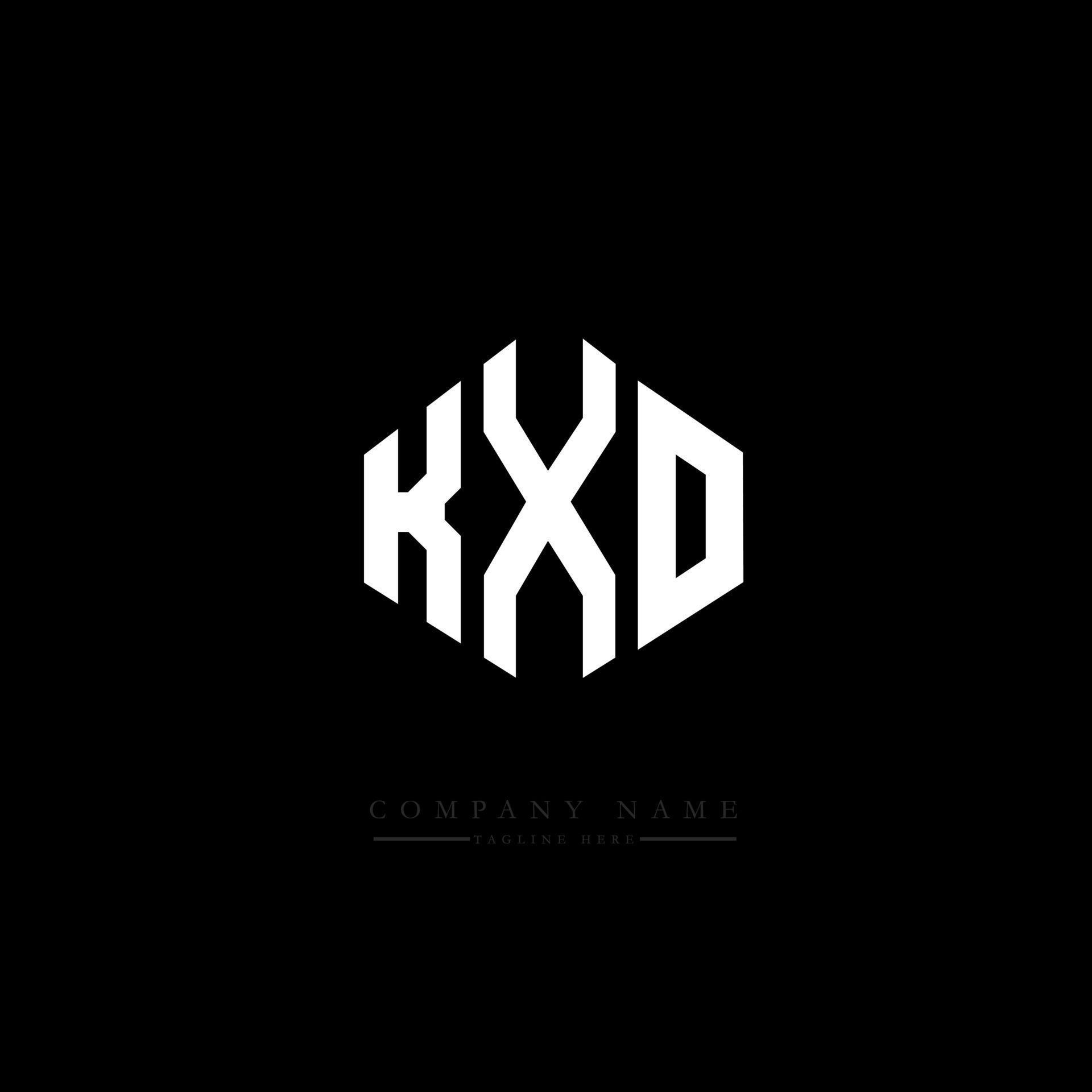 KXO letter logo design with polygon shape. KXO polygon and cube shape logo design. KXO hexagon ...