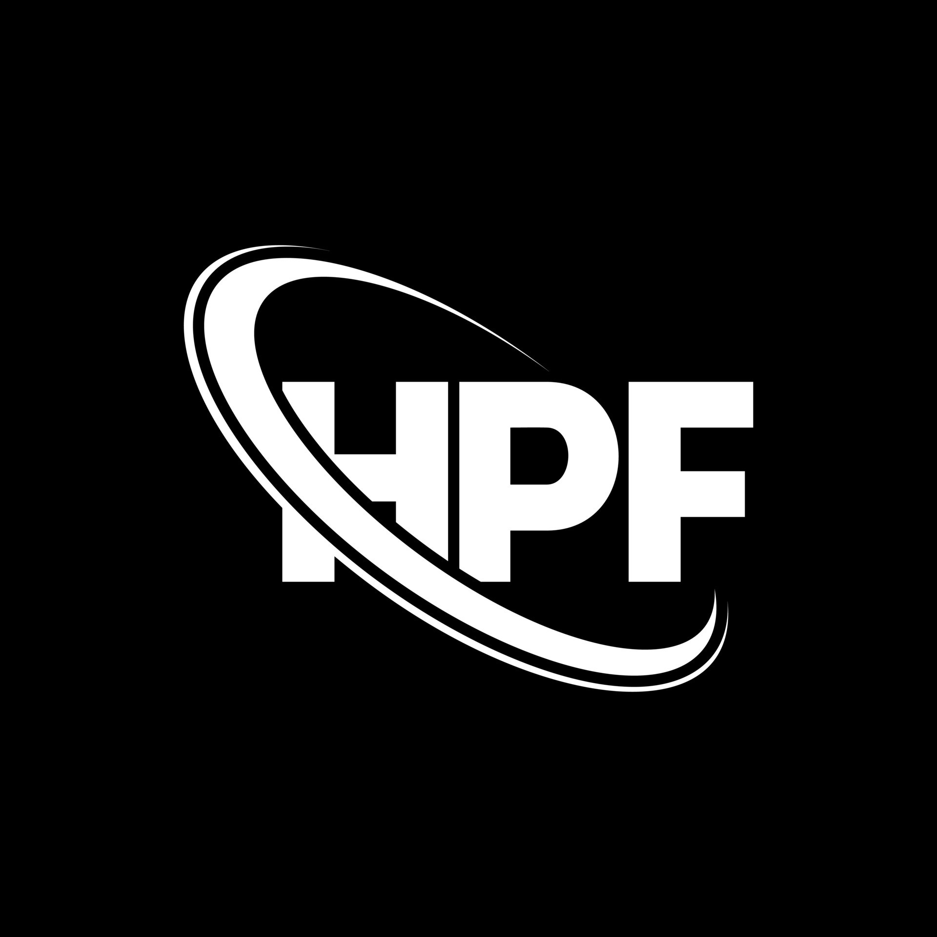 logotipo de HPF. carta hfp. diseño de logotipo de letra hpf. logotipo de iniciales hpf vinculado ...
