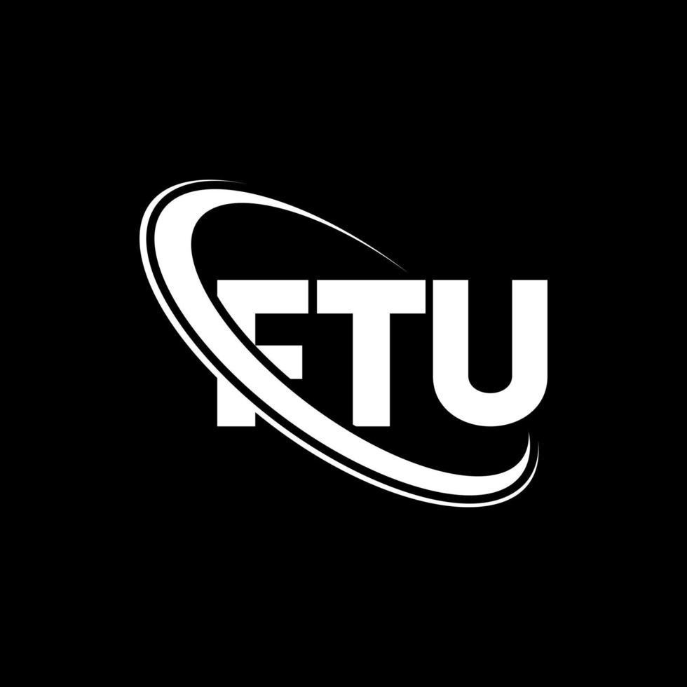FTU logo. FTU letter. FTU letter logo design. Initials FTU logo linked with circle and uppercase ...