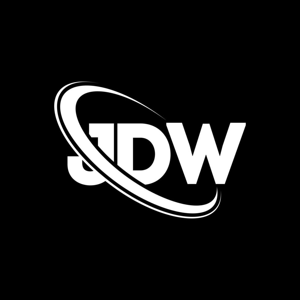 logotipo de jdw. letra jdw. diseño del logotipo de la letra jdw. logotipo de las iniciales jdw ...