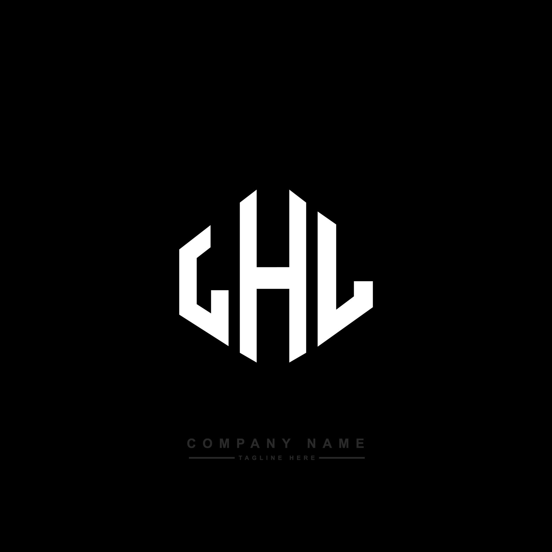 Lhl Letter Logo Design With Polygon Shape Lhl Polygon And Cube Shape Logo Design Lhl Hexagon
