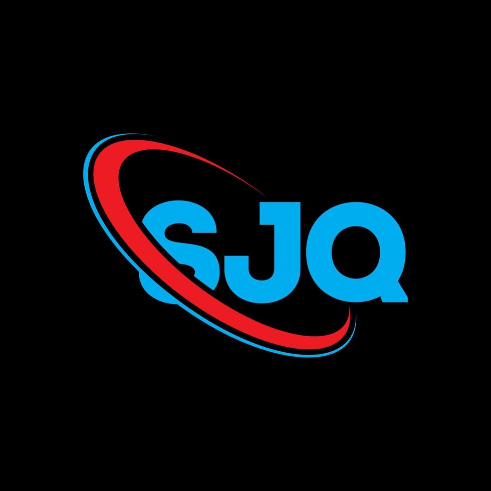 logotipo de sjq. letra sjq. diseño del logotipo de la letra sjq. logotipo de iniciales sjq ...