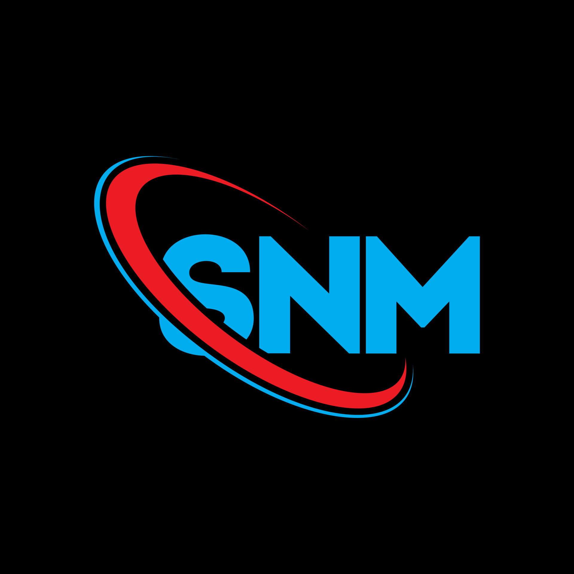 logotipo de snm. letra snm. diseño de logotipo de letra snm. logotipo de iniciales snm vinculado ...