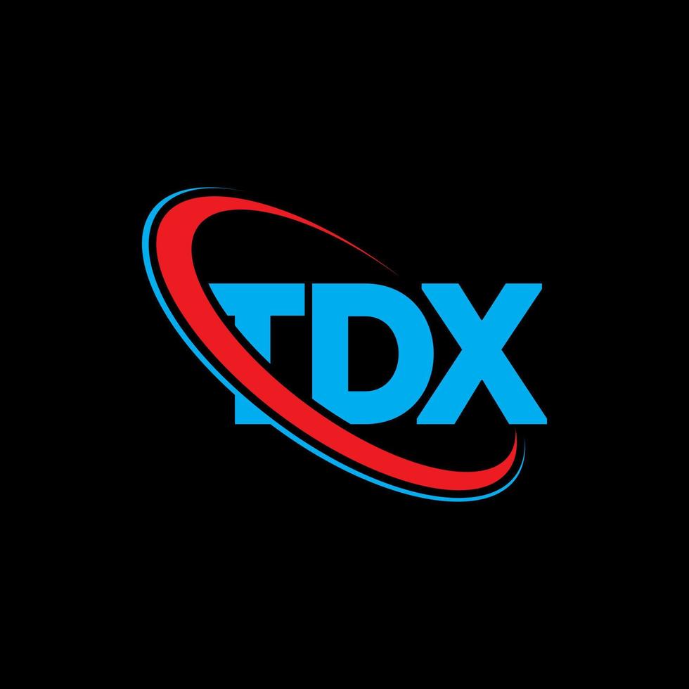 logotipo de tdx. carta tdx. diseño del logotipo de la letra tdx. logotipo de iniciales tdx ...