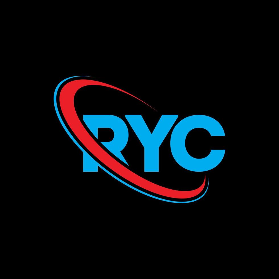 logotipo de ryc. letra ryc. diseño del logotipo de la letra ryc. Logotipo de las iniciales ryc ...