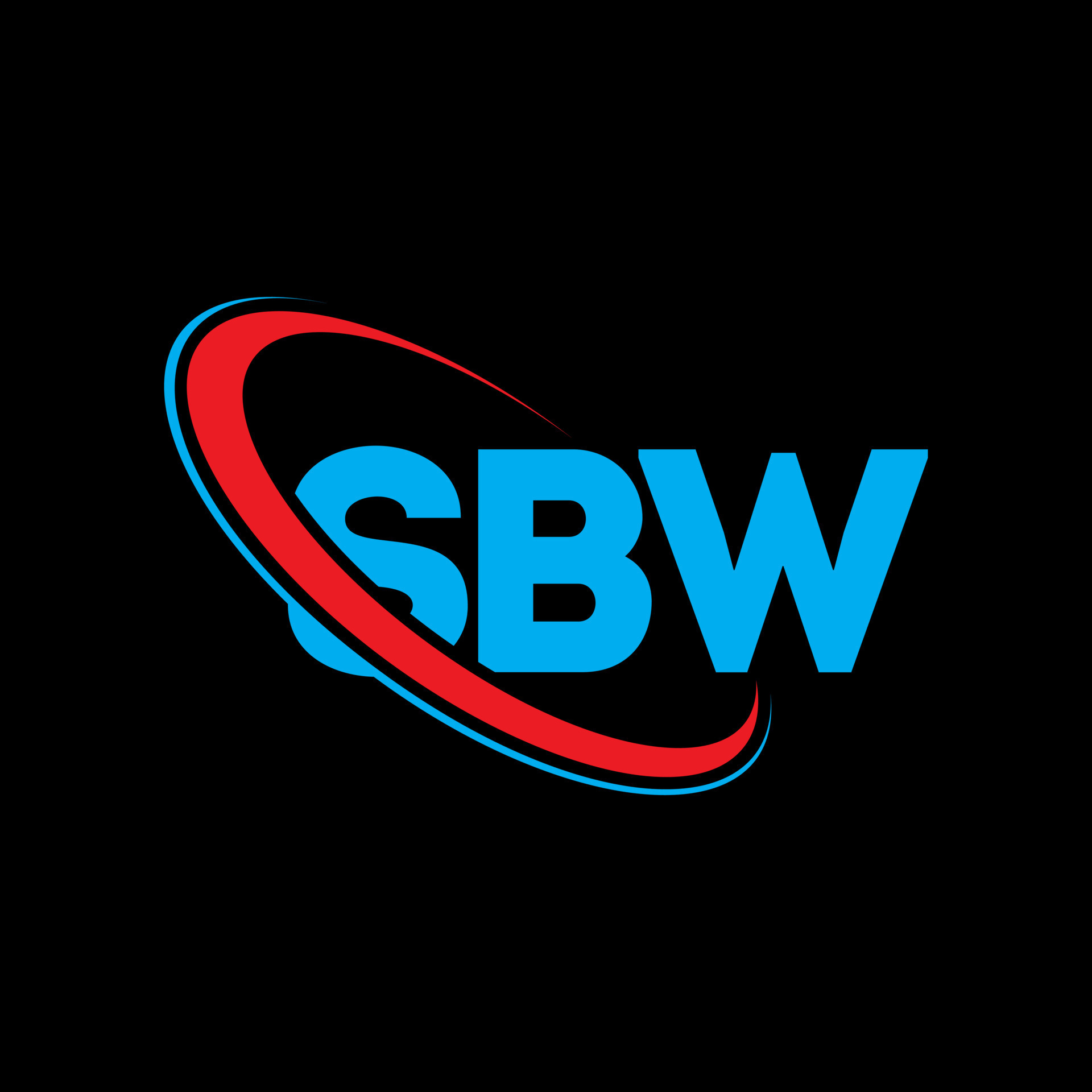 logotipo de sbw. letra sbw. diseño del logotipo de la letra sbw. logotipo de iniciales sbw ...