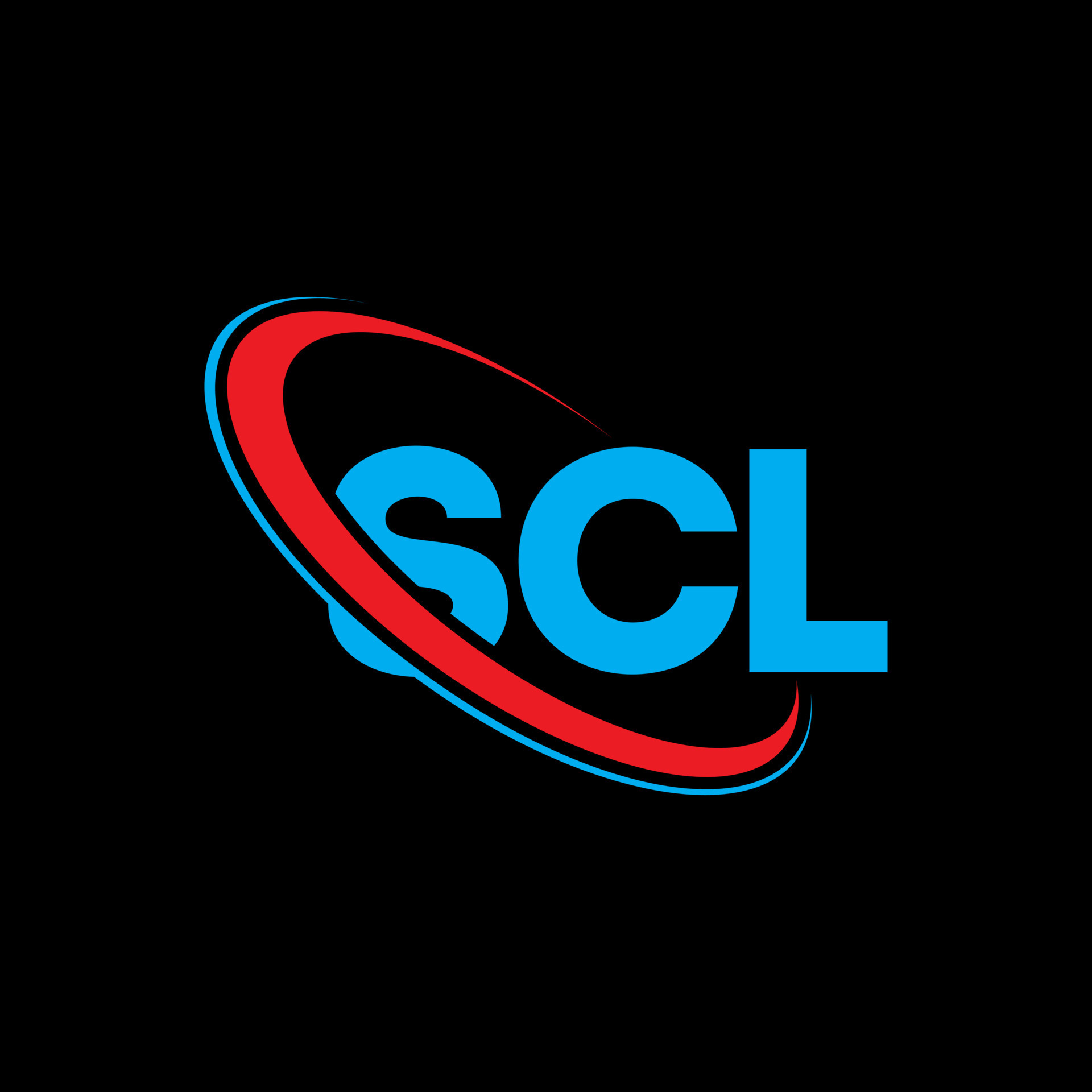 logotipo de scl. letra scl. diseño de logotipo de letra scl. logotipo de iniciales scl vinculado ...