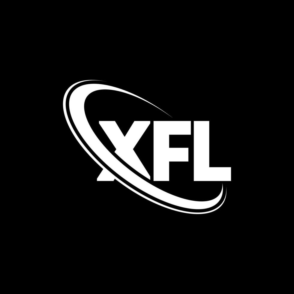 logotipo xfl. letra xfl. diseño del logotipo de la letra xfl. logotipo de iniciales xfl ...