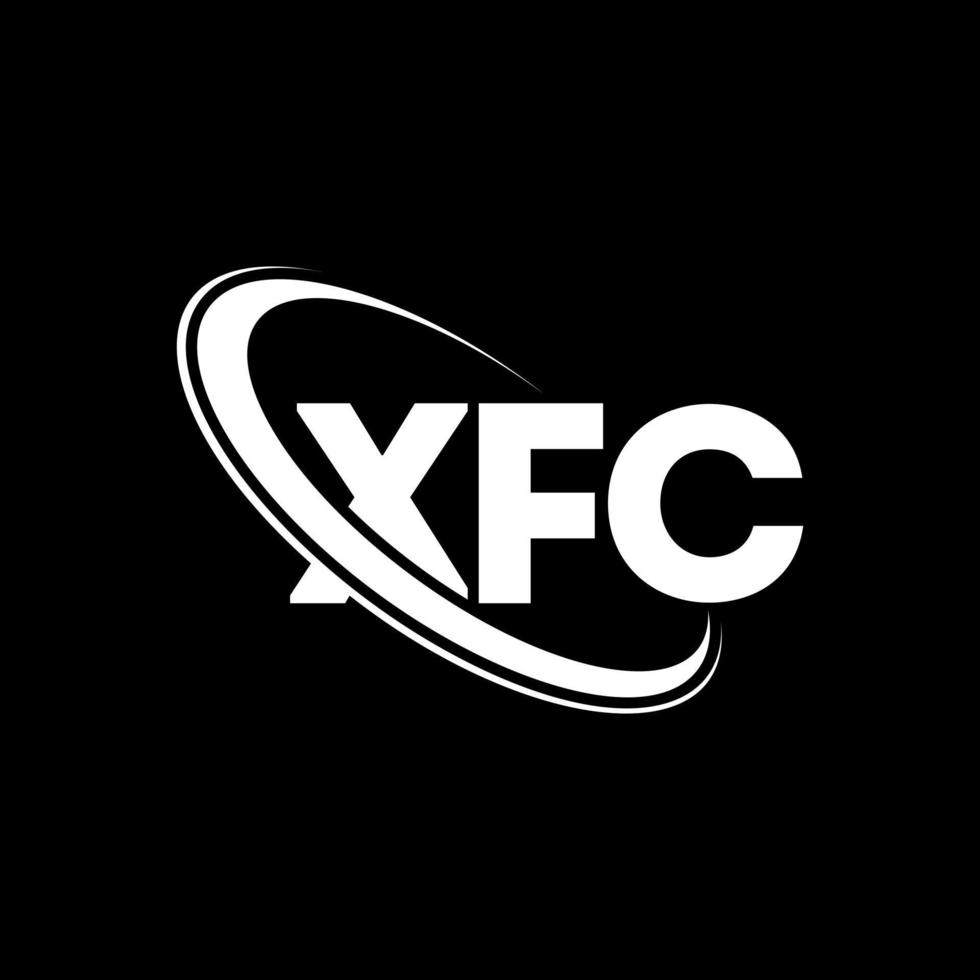 logotipo de xfc. carta xfc. diseño del logotipo de la letra xfc. logotipo de las iniciales xfc ...