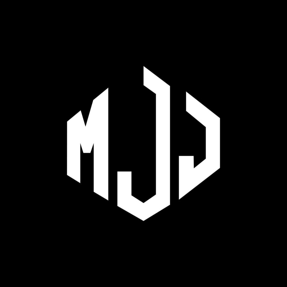 MJJ letter logo design with polygon shape. MJJ polygon and cube shape logo design. MJJ hexagon ...